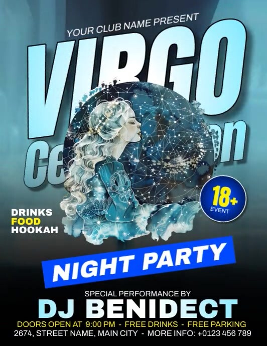 Virgo Night Party Template | PosterMyWall