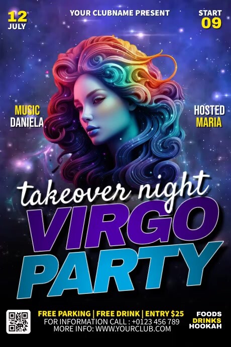 Copy of Virgo Night Party | PosterMyWall