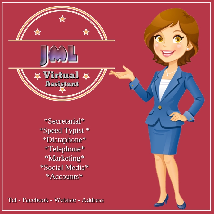 Virtual Assistant Template | PosterMyWall