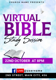 virtual bible study Template | PosterMyWall