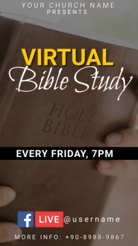 virtual bible study Template | PosterMyWall
