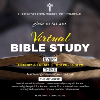 Virtual Bible Study Template | PosterMyWall