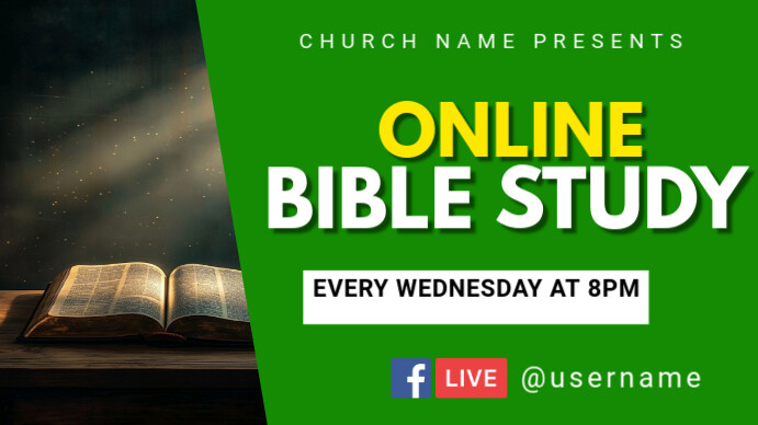 virtual bible study Template | PosterMyWall