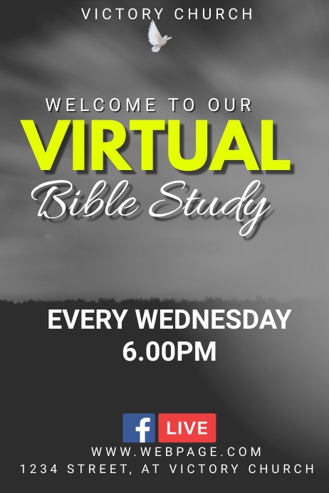 Virtual bible study Template | PosterMyWall