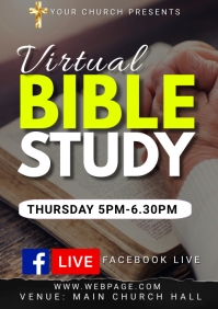 virtual bible study Template | PosterMyWall