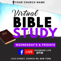 Virtual Bible Study Template | PosterMyWall