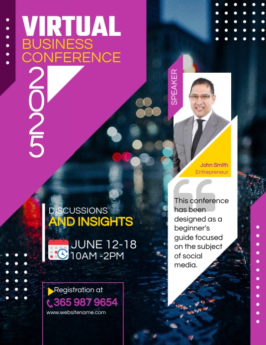 Copy of Virtual Business Conference Instagram Post | PosterMyWall