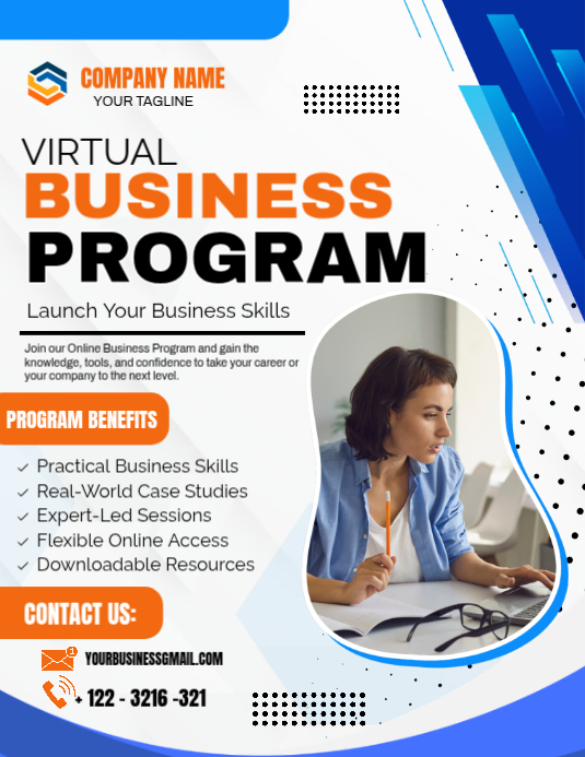 Modèle Virtual Business Program | PosterMyWall