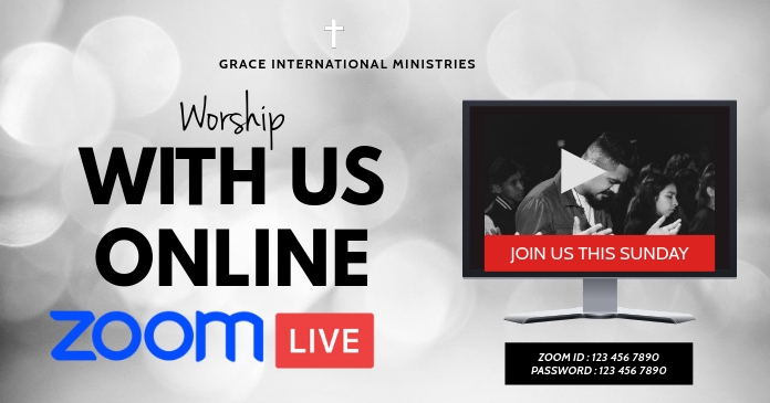 VIRTUAL CHURCH Template | PosterMyWall