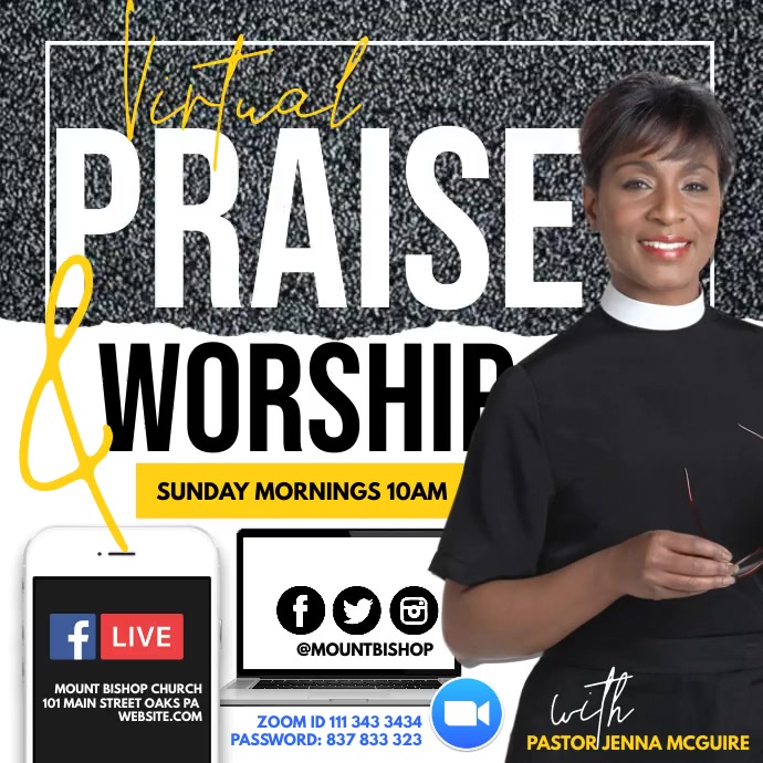 Virtual Church Template | PosterMyWall