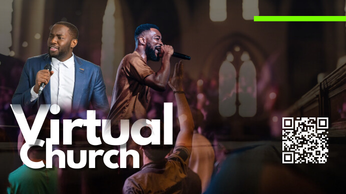 Virtual Church Digital Display (16:9) Template | PosterMyWall