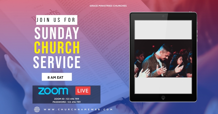 VIRTUAL CHURCH TEMPLATE | PosterMyWall