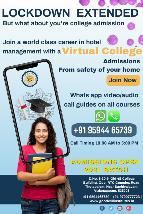 Virtual College Admissions Template | PosterMyWall