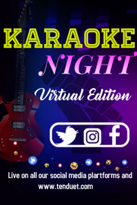 Singing Contest flyer template | PosterMyWall