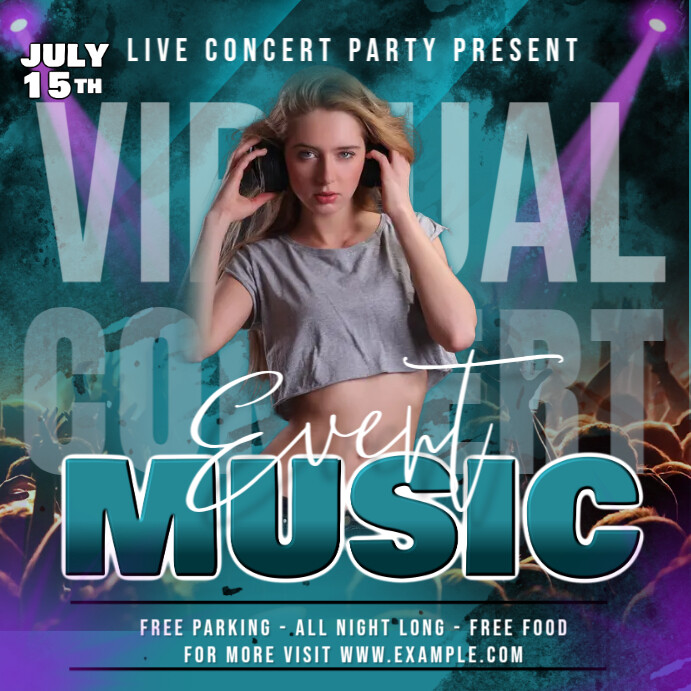 Copy of Virtual Concert Music | PosterMyWall