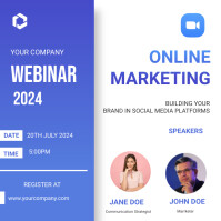 Zoom Conference Square Video Template | PosterMyWall