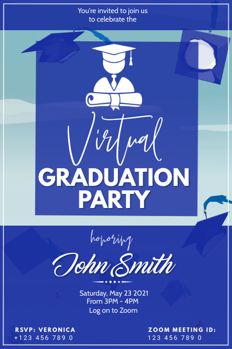 VIRTUAL GRADUATION Template | PosterMyWall