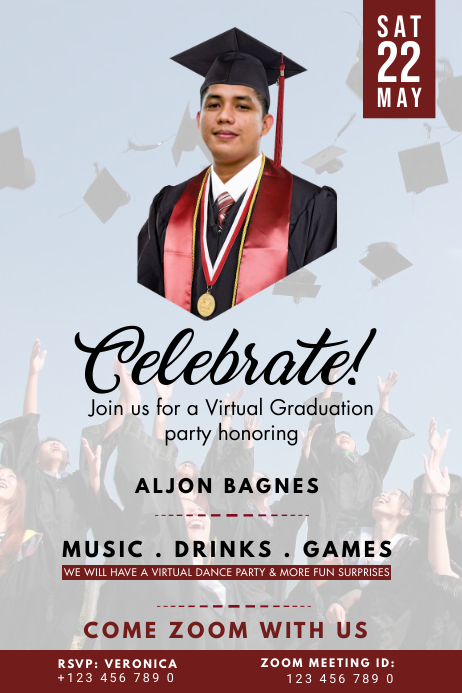 VIRTUAL GRADUATION Template | PosterMyWall