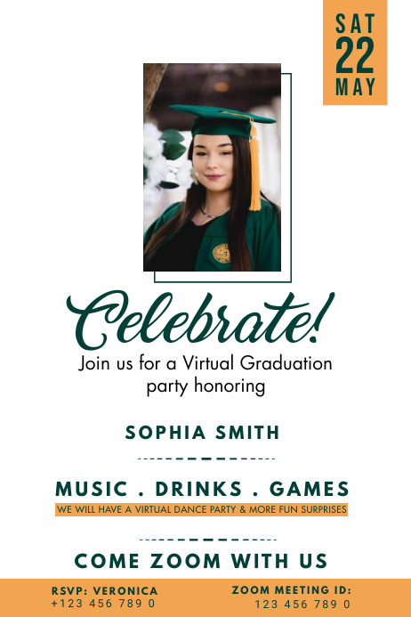 Copy of VIRTUAL GRADUATION | PosterMyWall