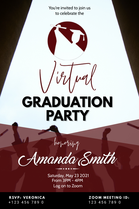 VIRTUAL GRADUATION Template | PosterMyWall