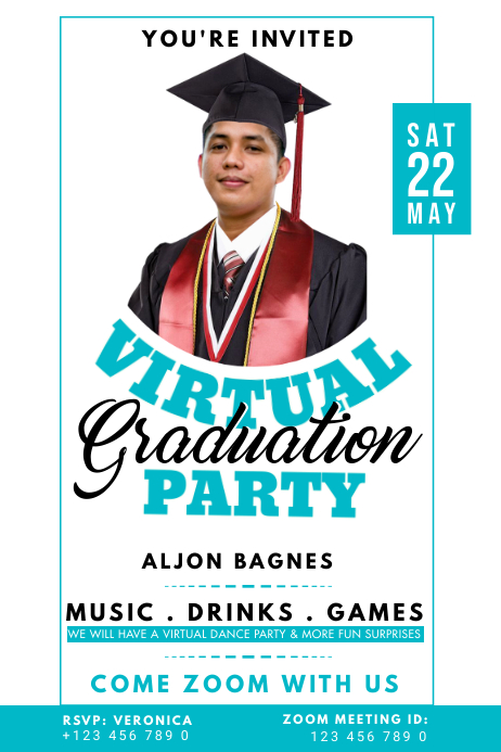 VIRTUAL GRADUATION Template | PosterMyWall