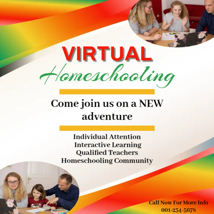 Virtual Homeschooling Flyer Template | PosterMyWall