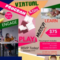 virtual kids program template | PosterMyWall