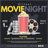 Virtual Movie Night Template | PosterMyWall