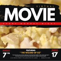Virtual Movie Night Template | PosterMyWall