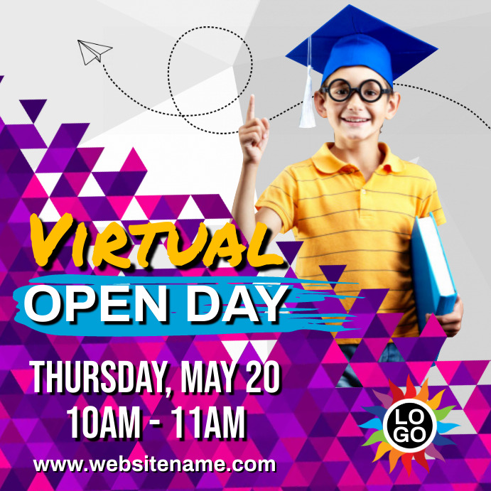 Virtual Open Day Instagram Post Template | PosterMyWall