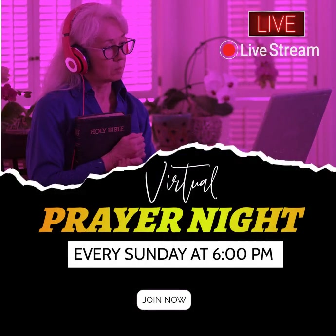 virtual prayer ad Template | PosterMyWall