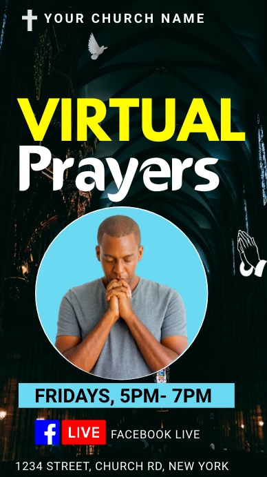 Copy of Virtual prayer meeting | PosterMyWall