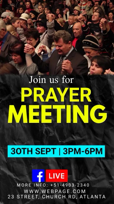 Virtual prayer meeting Template | PosterMyWall