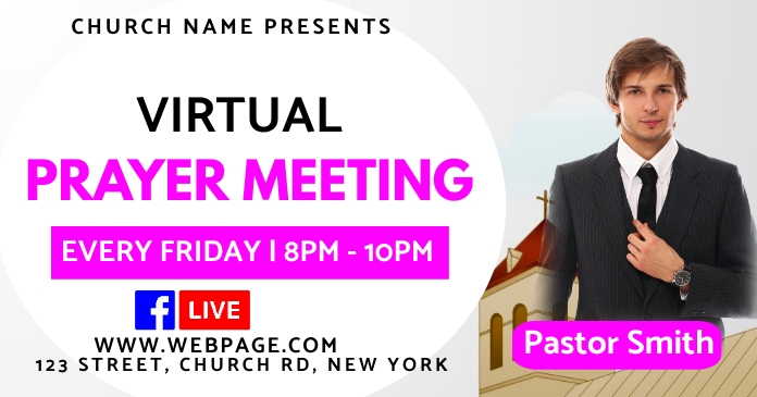Plantilla de Virtual prayer meeting | PosterMyWall