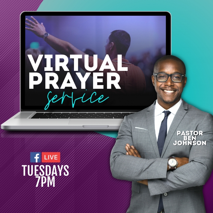 Virtual Prayer Service Template | PosterMyWall