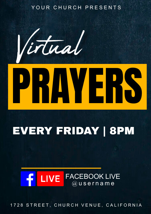 Copy of Virtual prayers | PosterMyWall