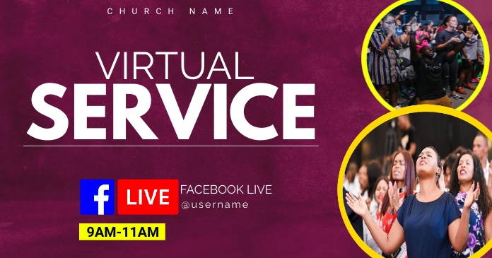 VIRTUAL SERVICE Template | PosterMyWall