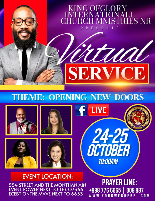 virtual service Template | PosterMyWall