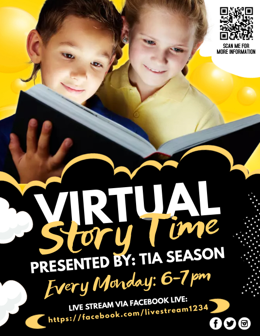 Copy of Virtual Story Time Poster | PosterMyWall
