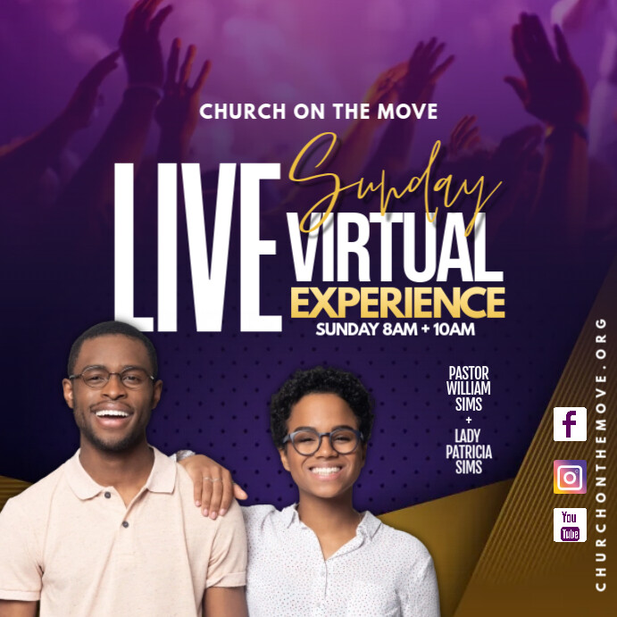 Virtual Worship Service Template | PosterMyWall