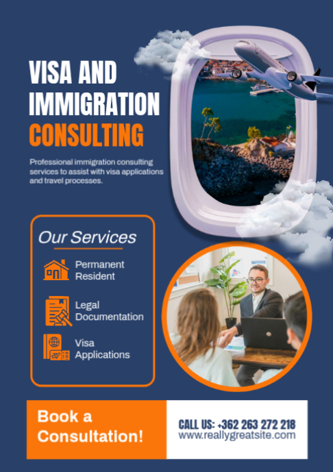 Plantilla de Visa and Immigration Consulting — Professional Travel ...