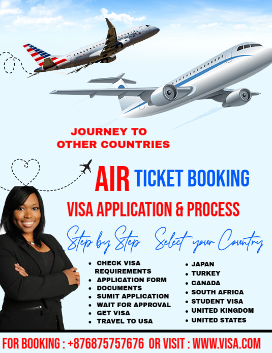 visa application flyers Template | PosterMyWall