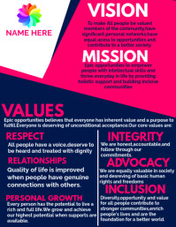 vision,mission and objective flyer template | PosterMyWall