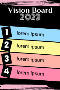 Vision Board 2023 Template | PosterMyWall