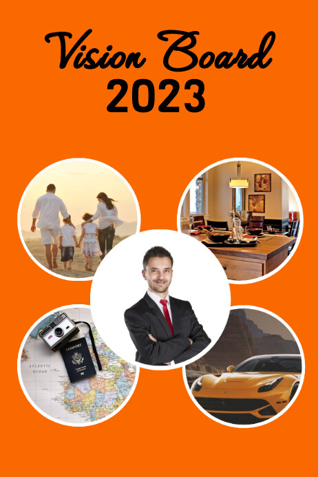Vision Board 2023 Template | PosterMyWall
