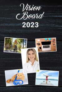 Vision Board 2023 Template | PosterMyWall