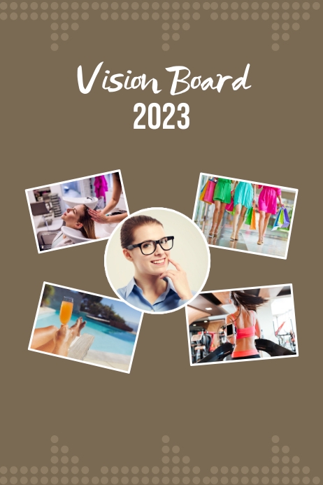 Vision Board 2023 Template | PosterMyWall