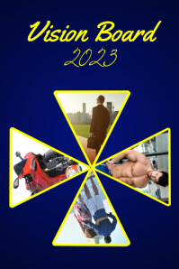 Vision Board 2024 Template | PosterMyWall