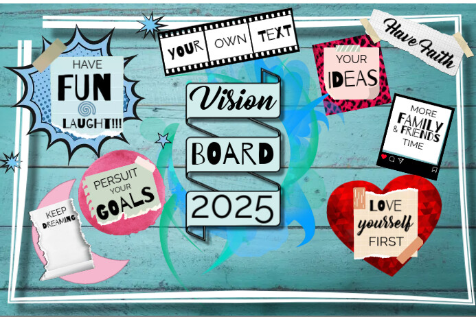 Vision Board Template | PosterMyWall