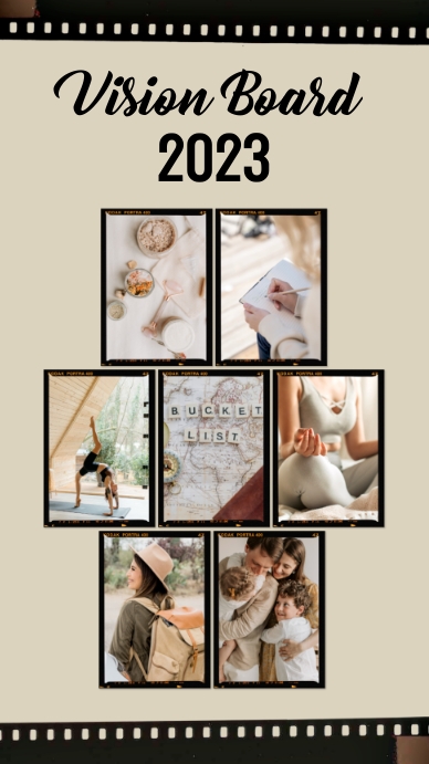 VISION BOARD Template | PosterMyWall